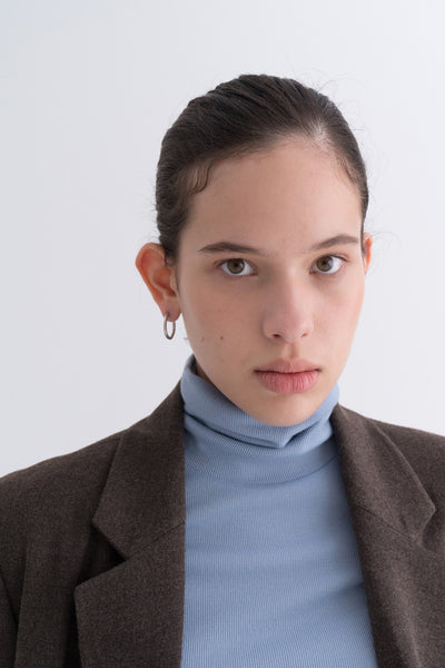 Modest Natural Mannish Basic Wool Jacket Brown by NOTA | INNERMOD